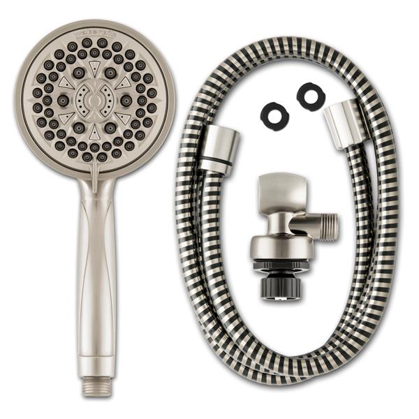 Shower Head With Hose Waterpik Dual PowerPulse Shower Head - 6 Spray ...